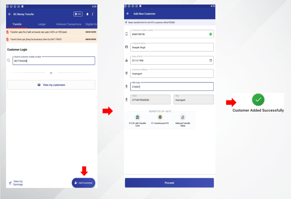 DMT- Add DMT Sender – Benificiary – Transactions – nimbusknowledgebank